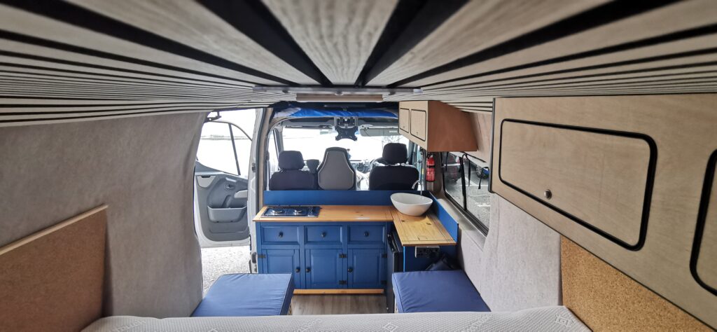 "Saoirse" (freedom) 2 berth fixed bed Campervan, Large Garage | Quirky ...