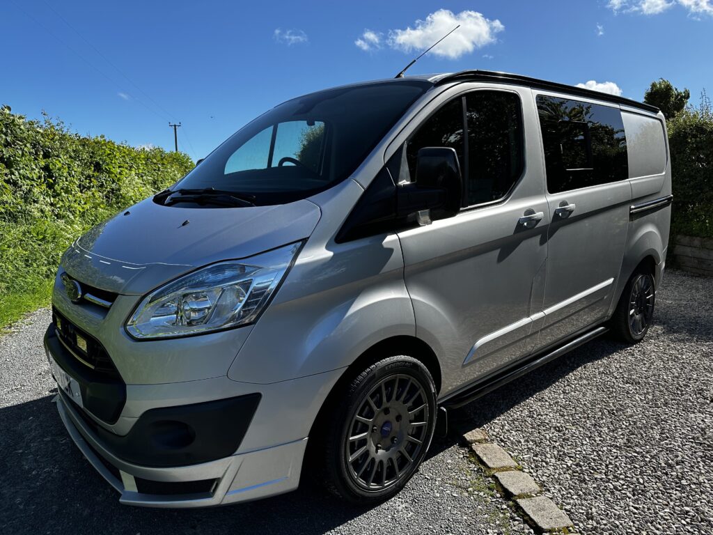 Transit Custom Campervan, £1000’s extras, full sized bed | Quirky Campers