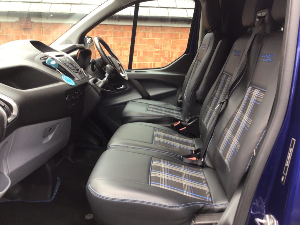 Stunning Deep Impact Blue Transit Custom | Quirky Campers