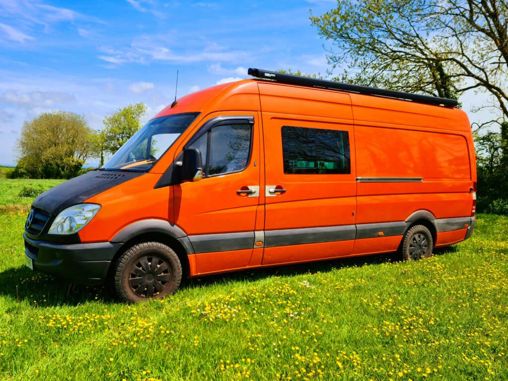 Stunning Orange Mercedes LWB Sprinter Campervan 2008 12 months MOT ...