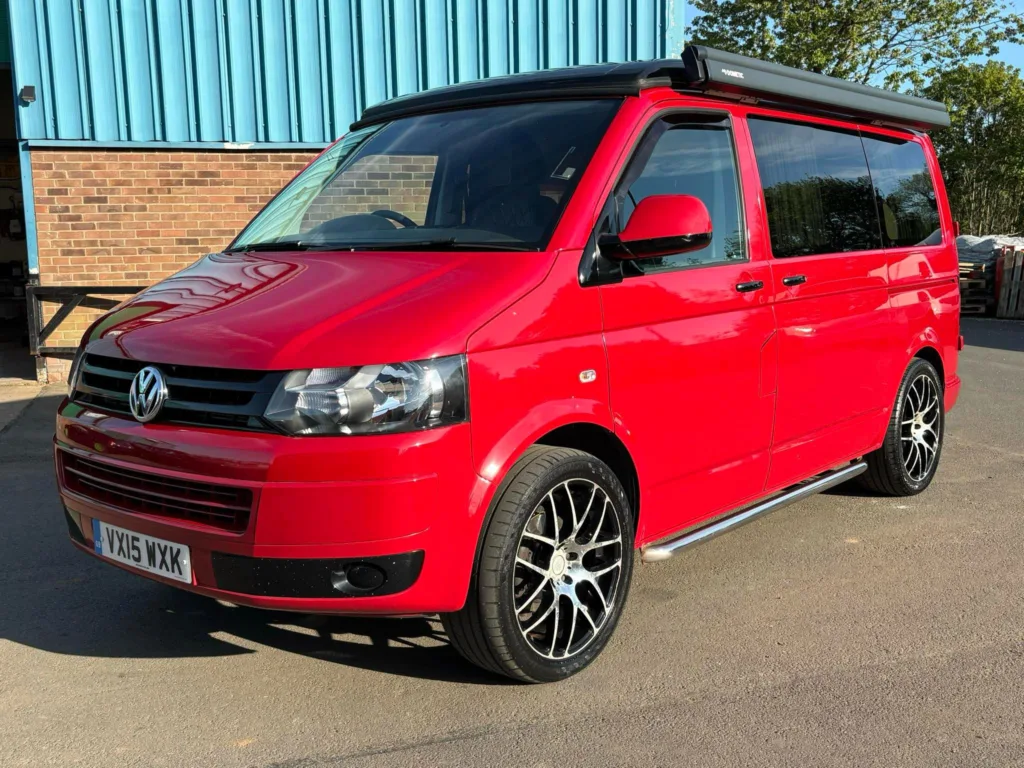 Stunning red VW T5 Camper King Conversion | Quirky Campers