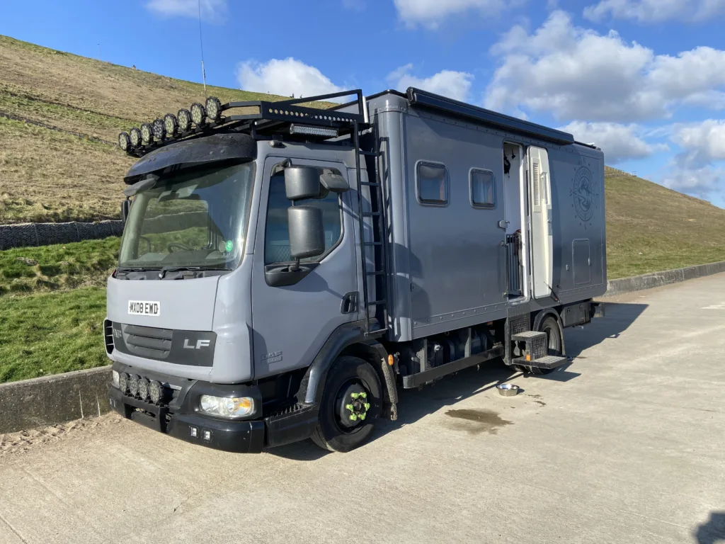 DAF LF45 Off grid living camper lorry. Overlander look 2 berth | Quirky ...