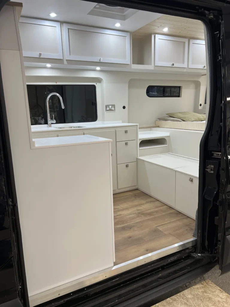 Ford transit, MWB, high top van conversion | Quirky Campers