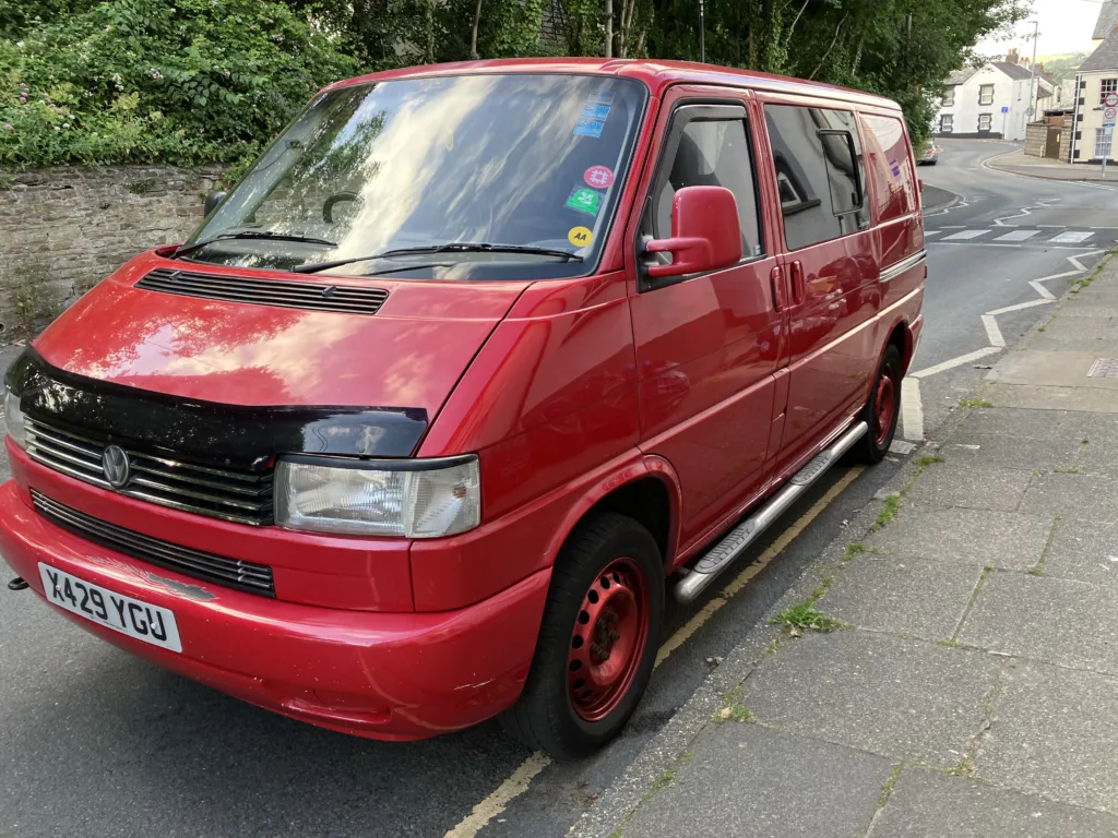 Rodney - Red VW T4 - low mileage & 12mths MOT | Quirky Campers